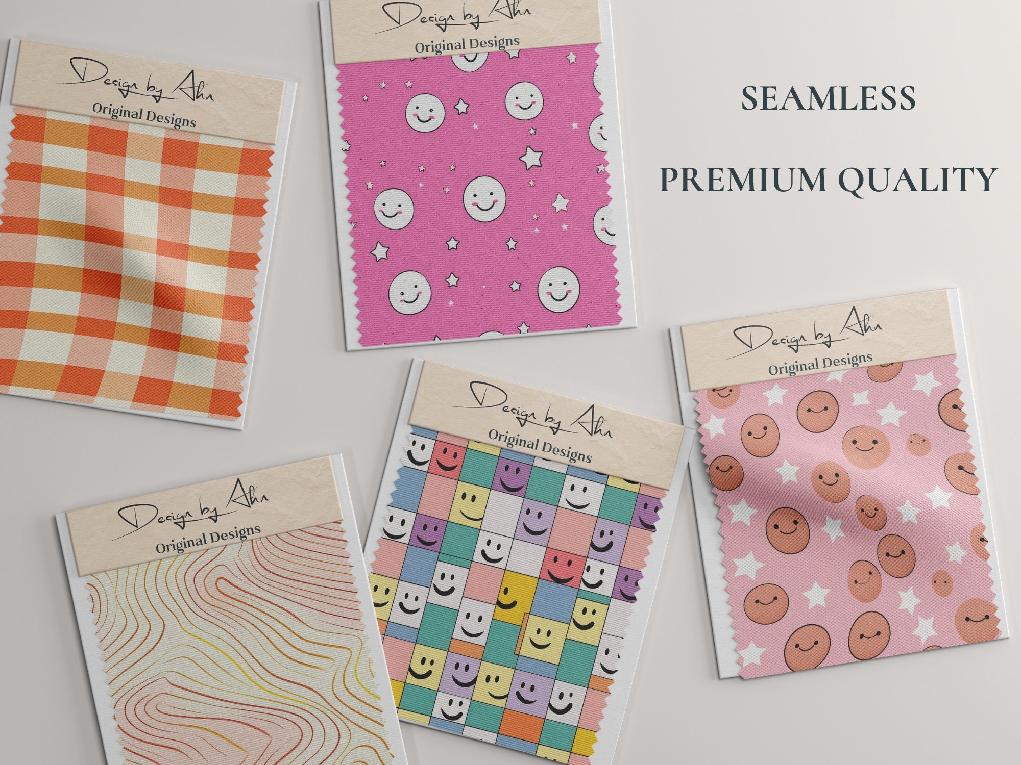 20 Groovy Smiles Digital Papers Seamless Patterns - Etsy