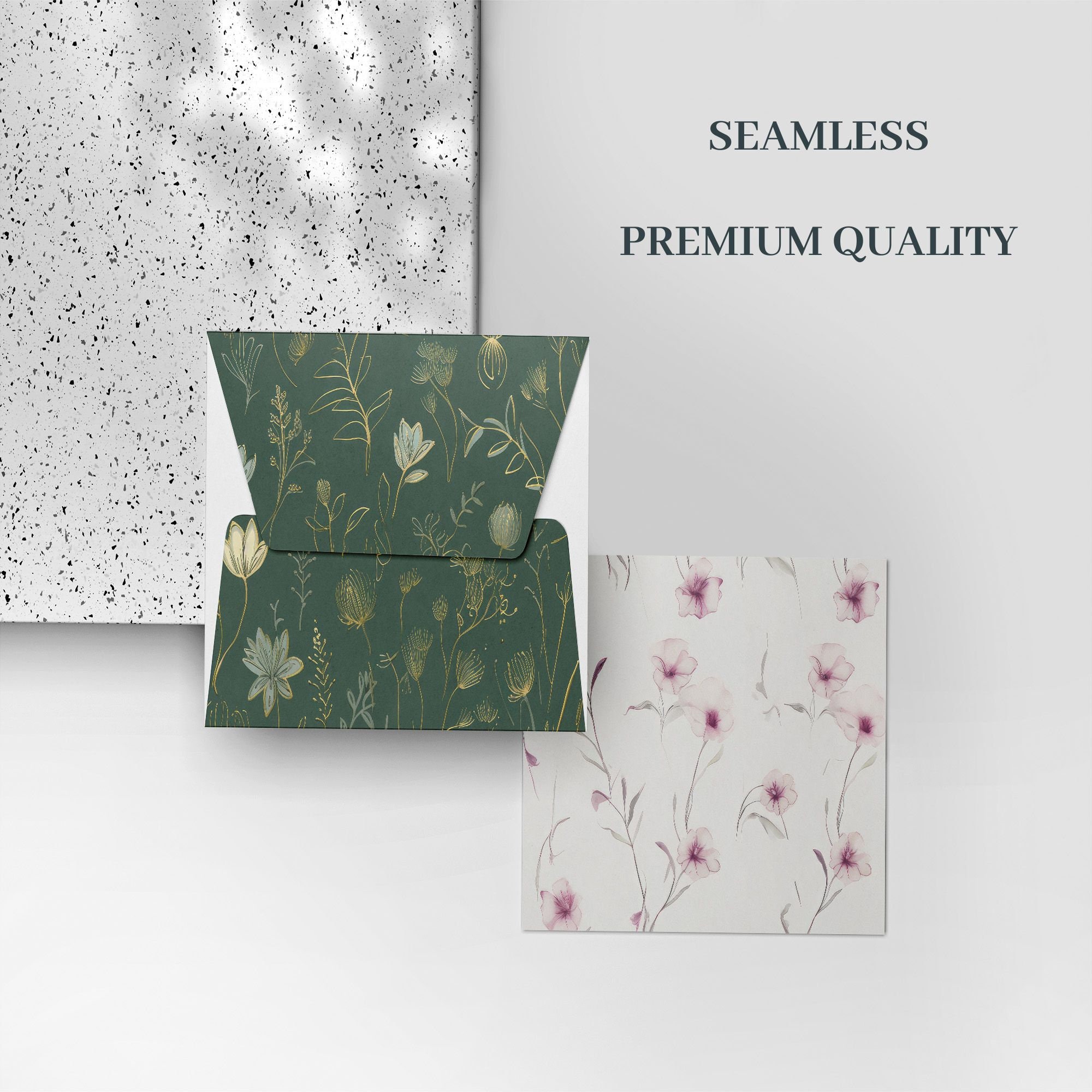 20 Minimal Floral Digital Papers - Watercolor Scrapbook, Seamless ...