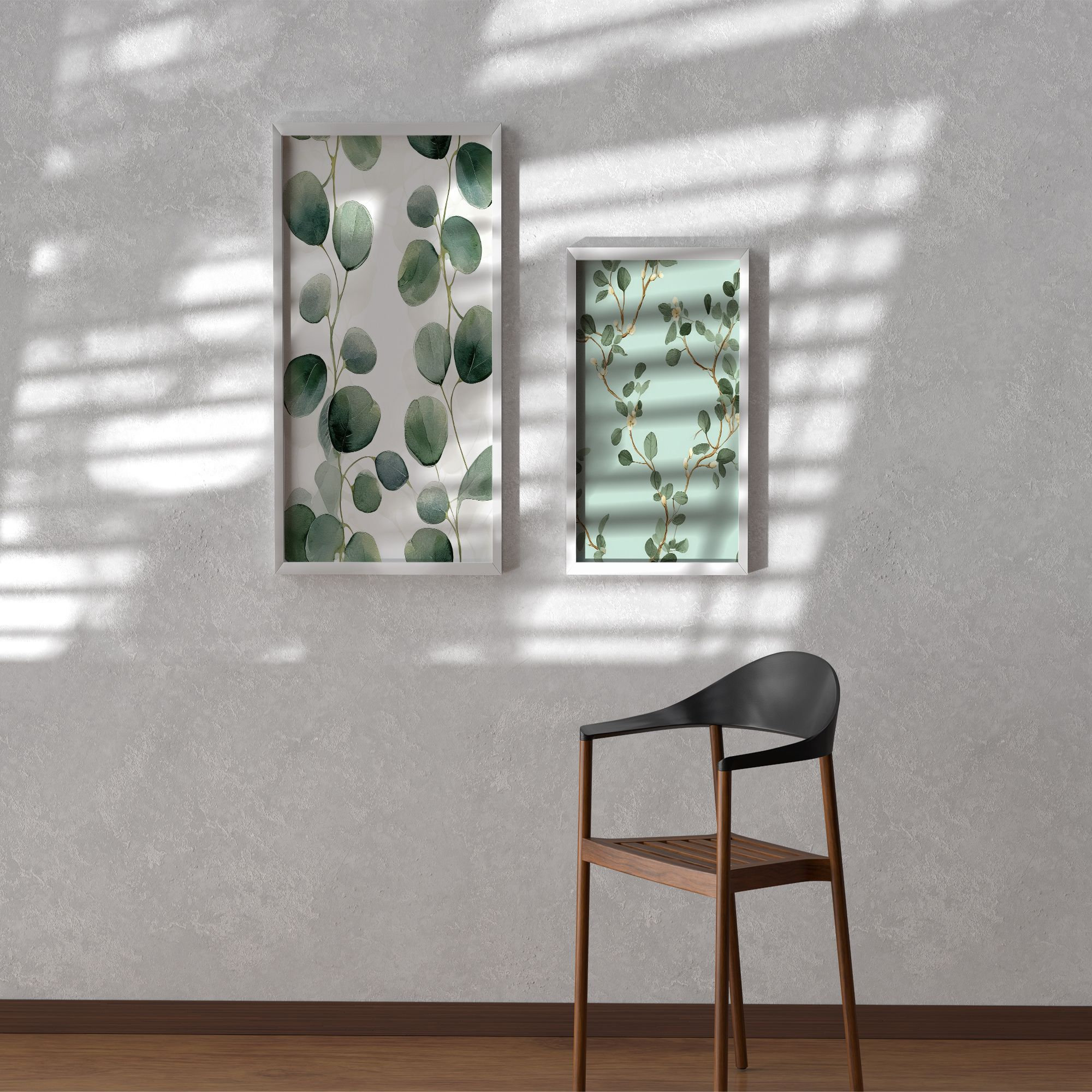 20 Botany Leaves Digital Papers - Eucalyptus Scrapbook, Flower Seamless ...