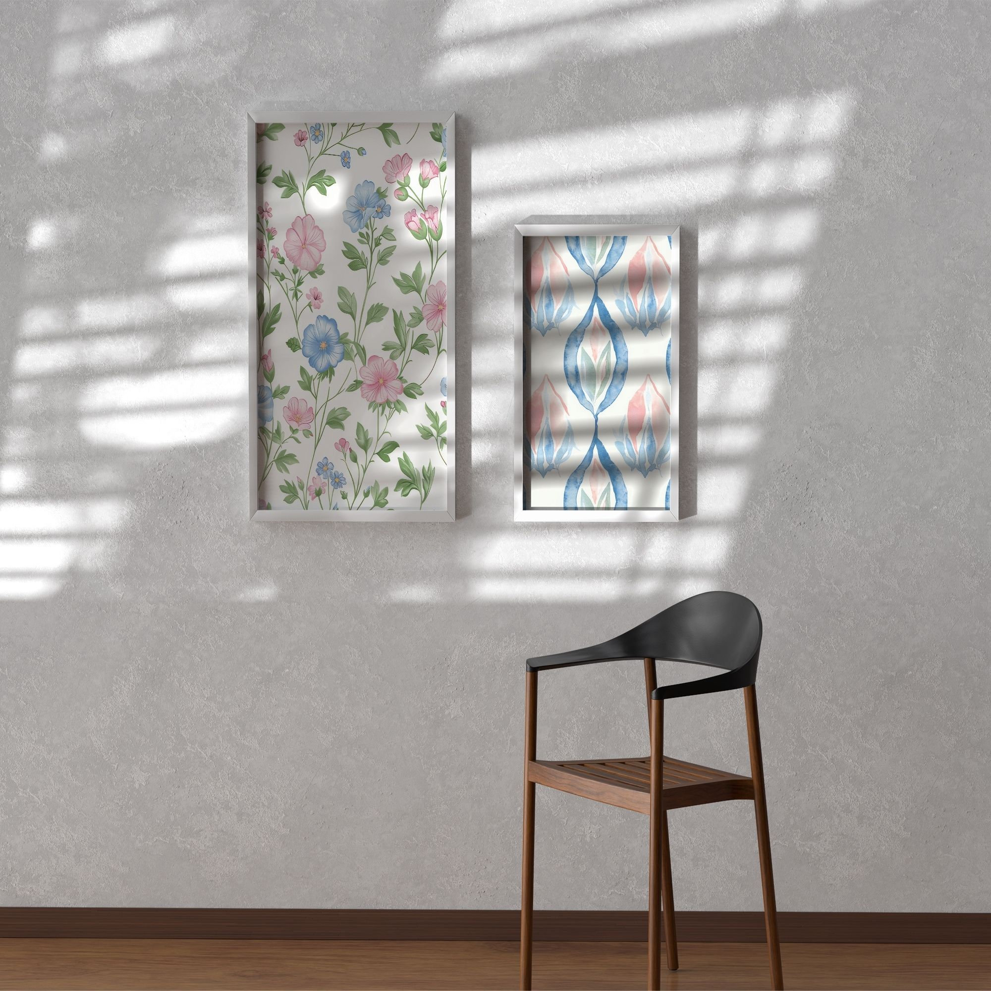 20 Minimal Floral Digital Papers - Watercolor Seamless Pattern ...