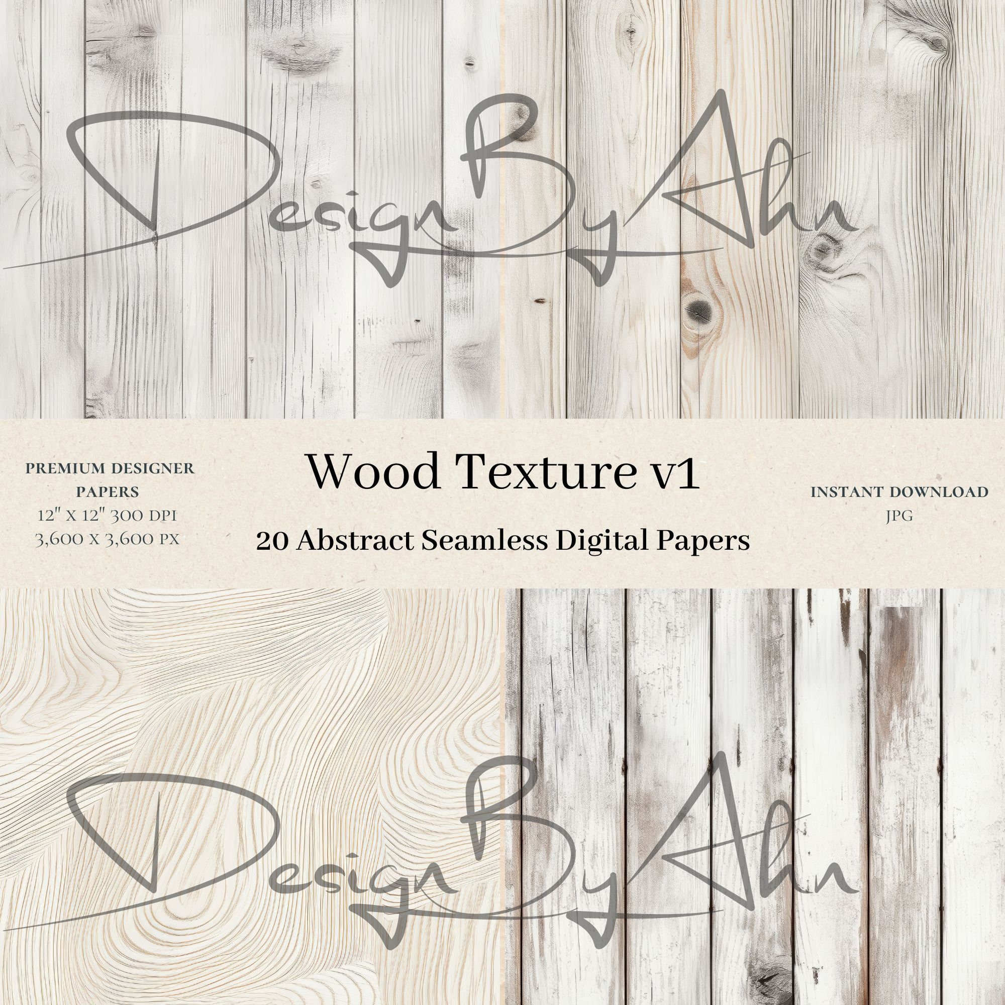 20 Wood Texture Digital Papers Rustic Wood Scrapbook, Distressed Wood ...