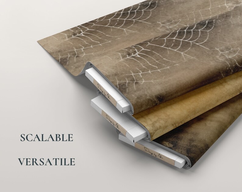 20 Vintage Halloween Digital Papers - PNG, JPG, Spider Cobweb Seamless ...