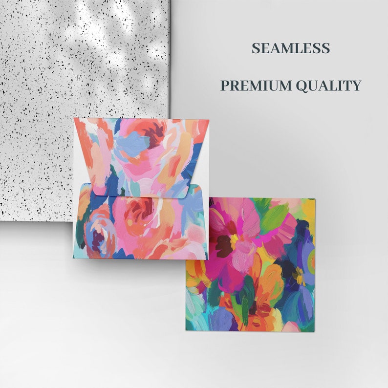 20 Colorful Strokes Digital Papers - Painted Floral Scrapbook, Flower ...