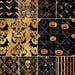 20 Spooky Halloween Digital Papers - Black Copper Seamless Pattern ...