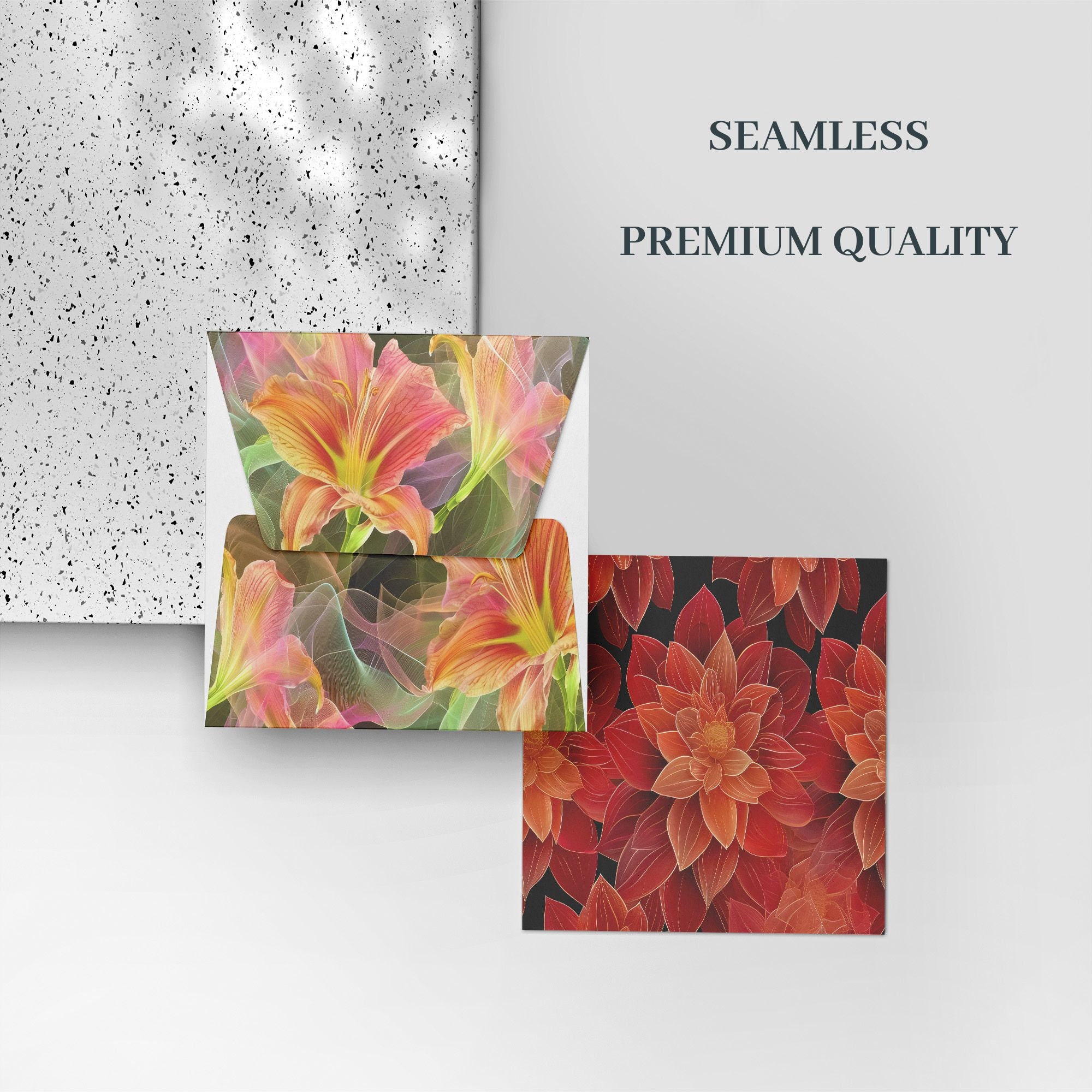 20 Organza Floral Digital Papers - Flower Seamless Pattern, Floral ...