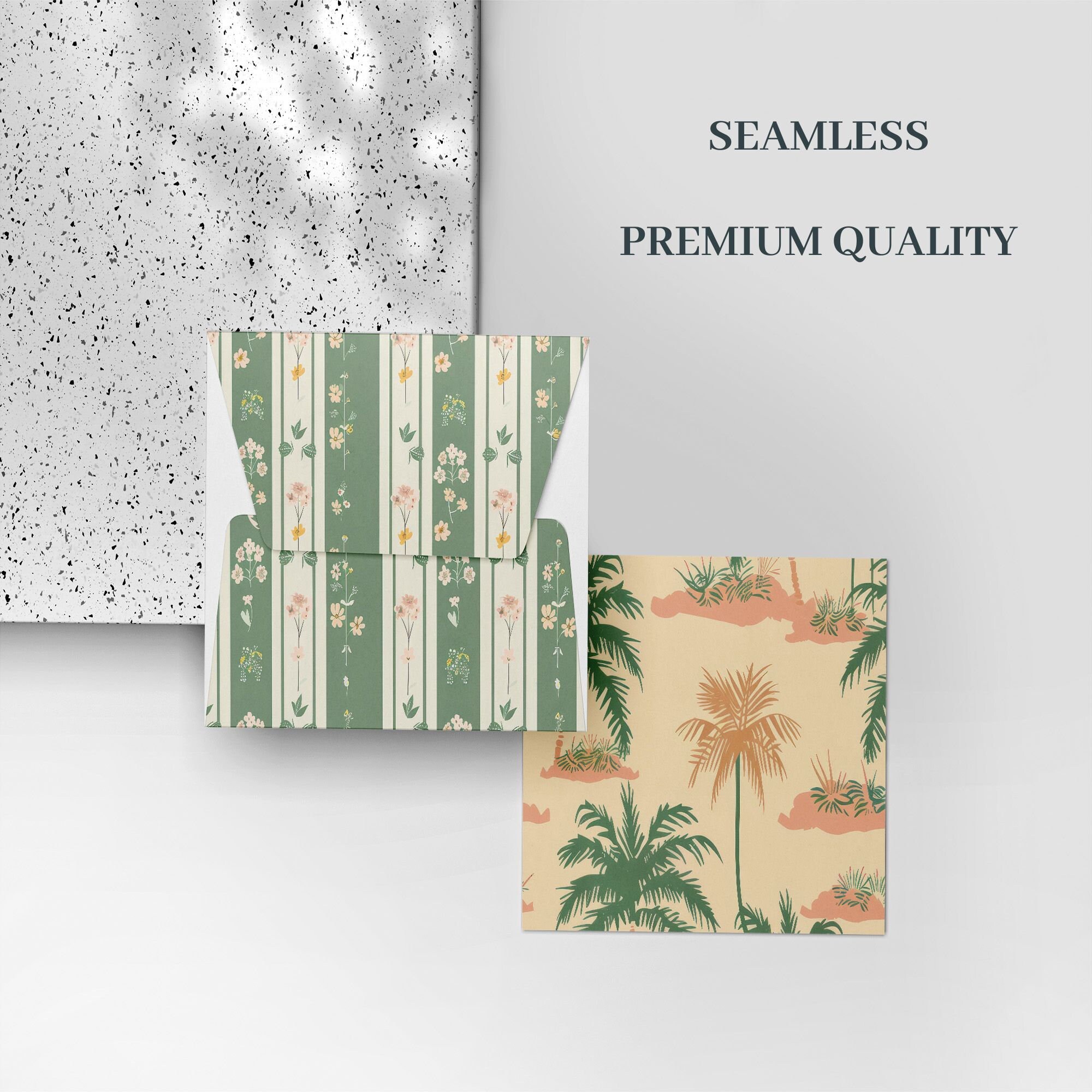 20 Tropical Jungle Digital Papers Elephant Scrapbook, Botanical Paper ...