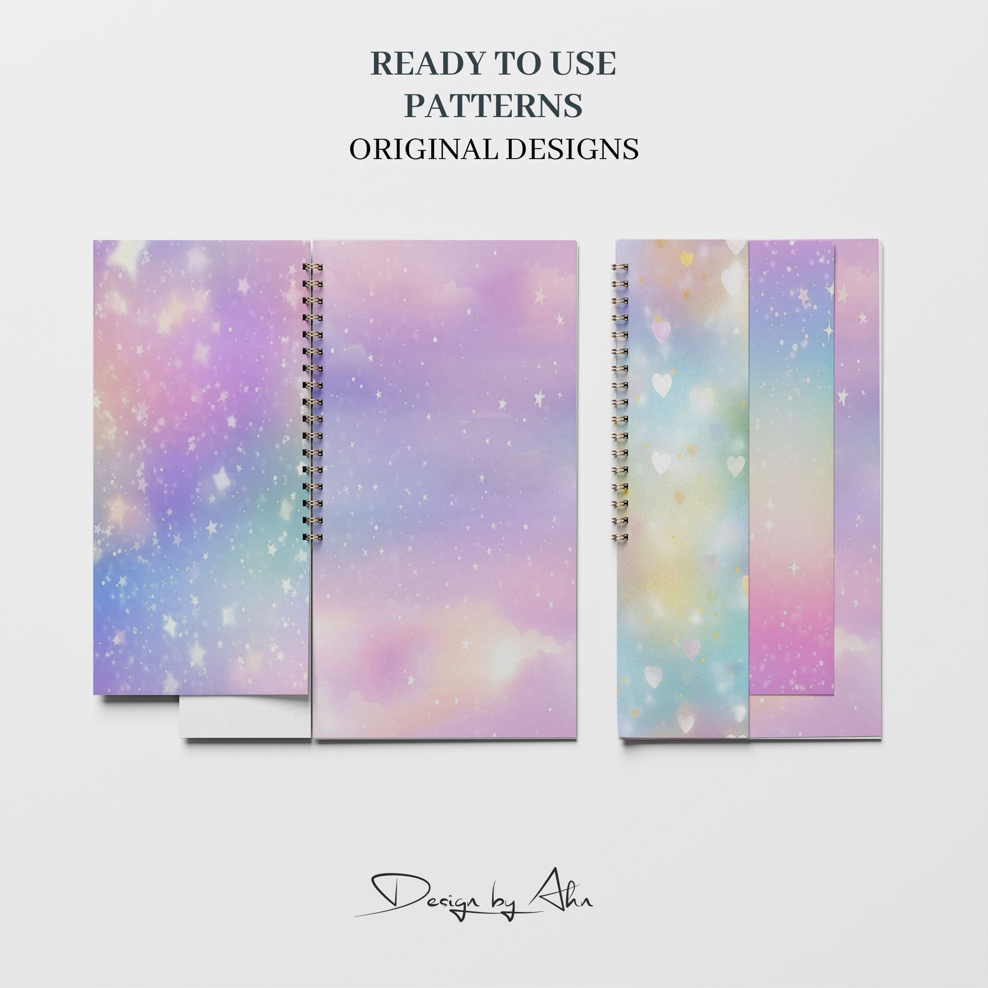 20 Rainbow Bokeh Digital Papers - Pastel Scrapbook, Soft Bokeh Digital ...