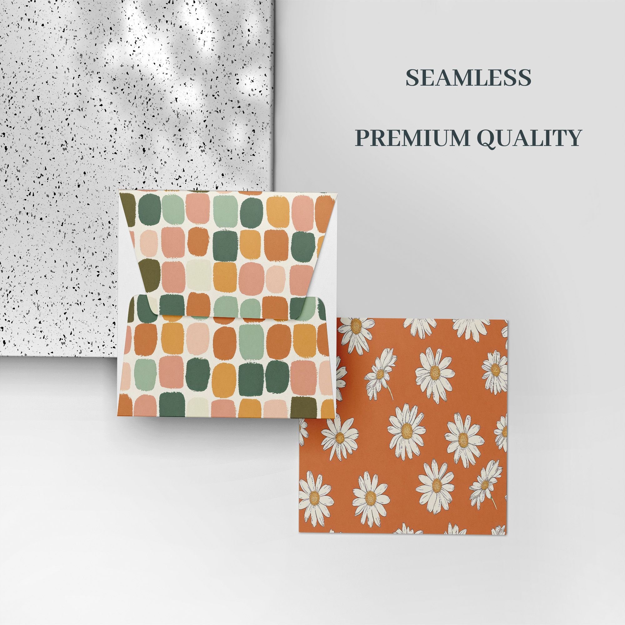 20 Boho Groovy Digital Papers - Commercial Use, Seamless Pattern ...