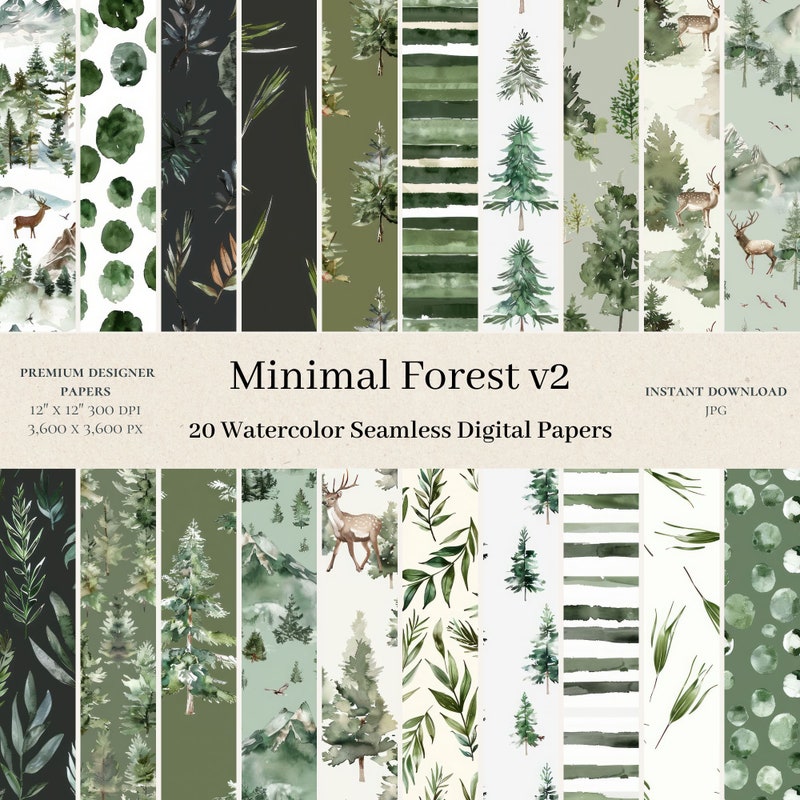 Tree Scrapbook Paper - Etsy