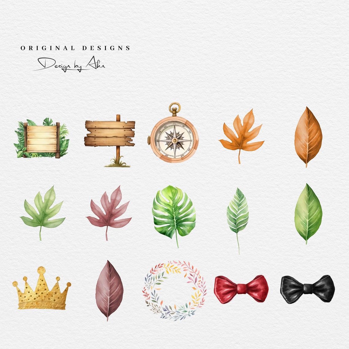 39 Cute Safari Clipart Set Transparent Background Digital - Etsy