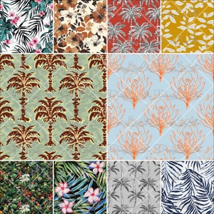 20 Tropical Hawaii Digital Papers - Tropical Seamless Pattern, Aloha ...