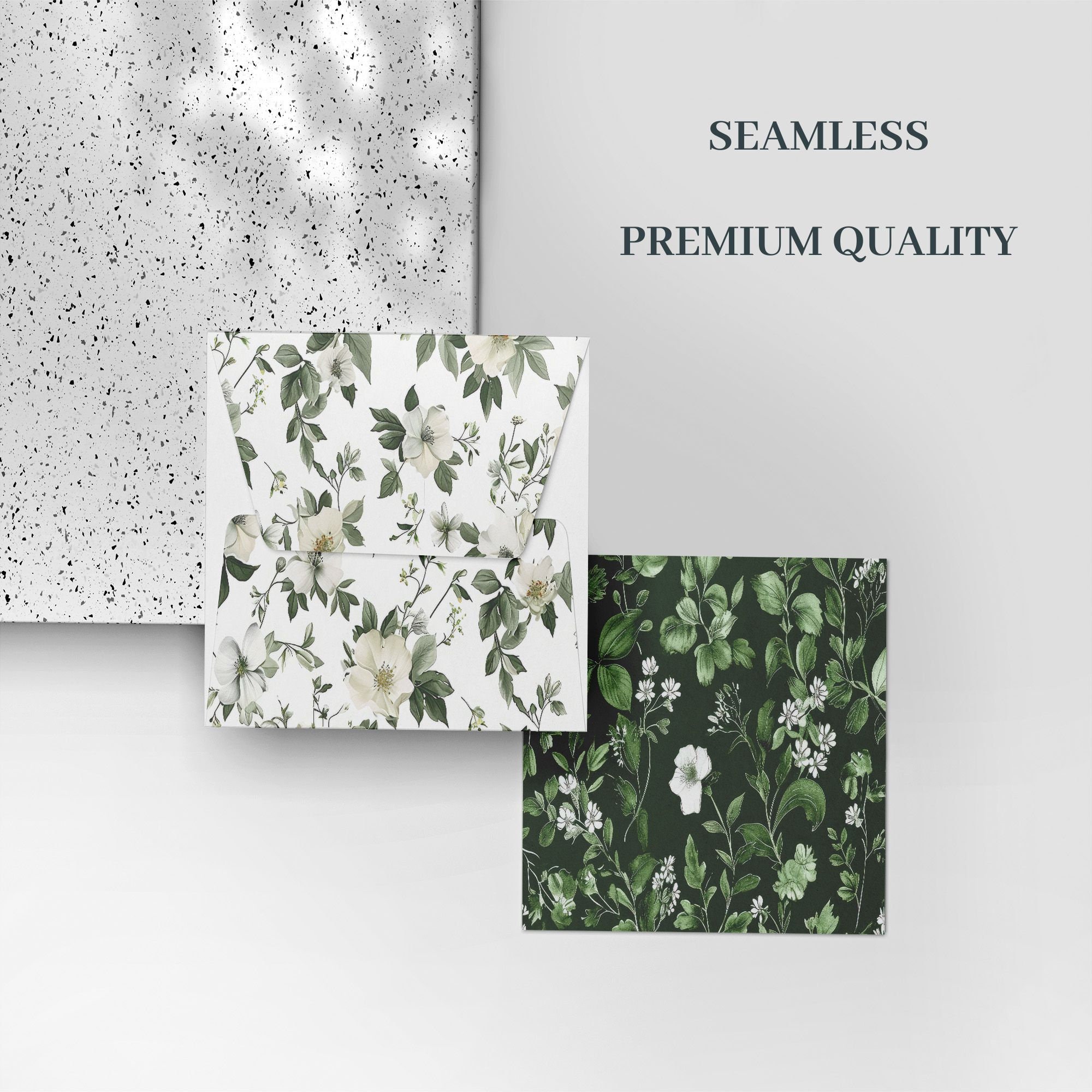 20 Botany Leaves Digital Papers Watercolor Scrapbook, Greenery Digital ...