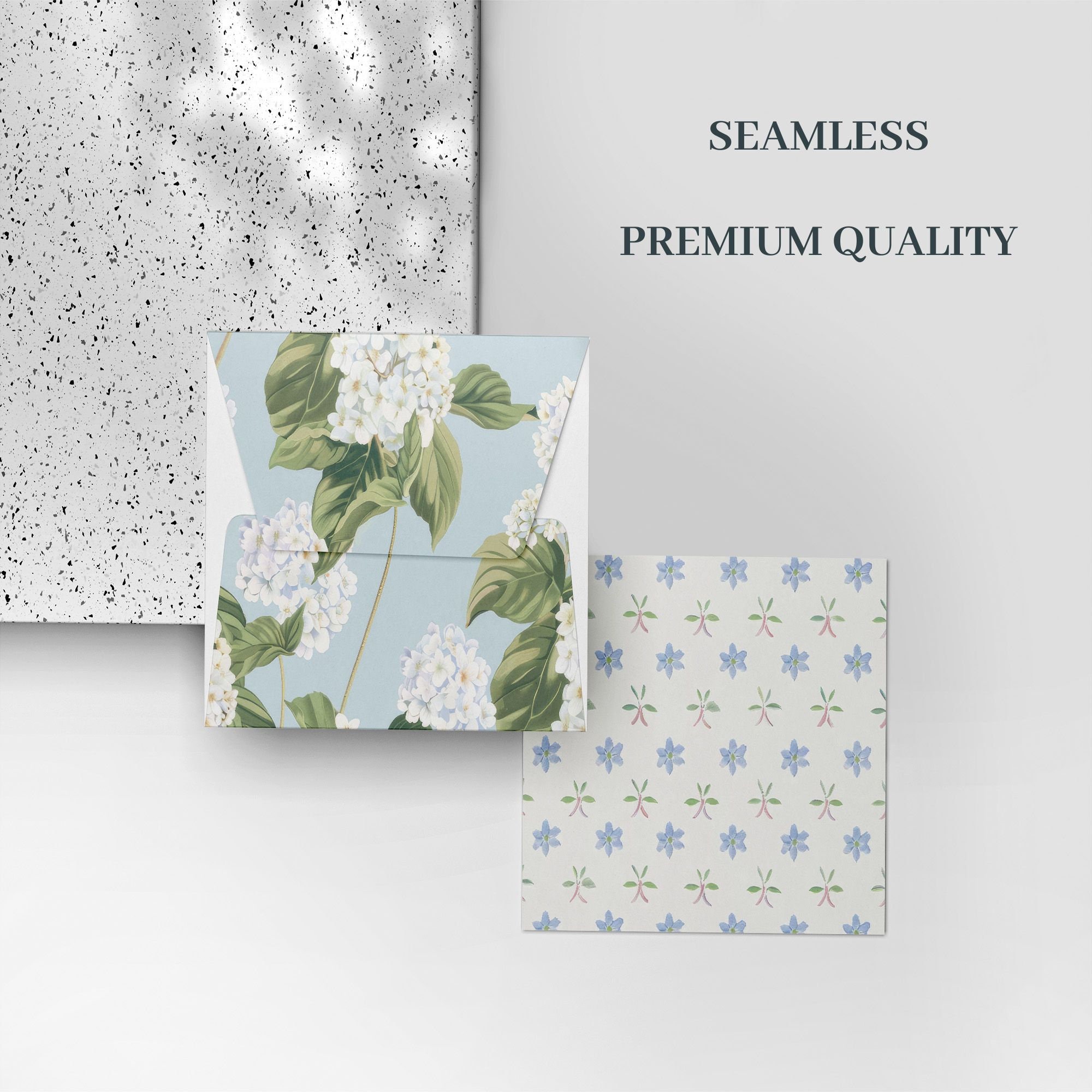 20 Minimal Floral Digital Papers Flower Scrapbook, Watercolor Seamless ...