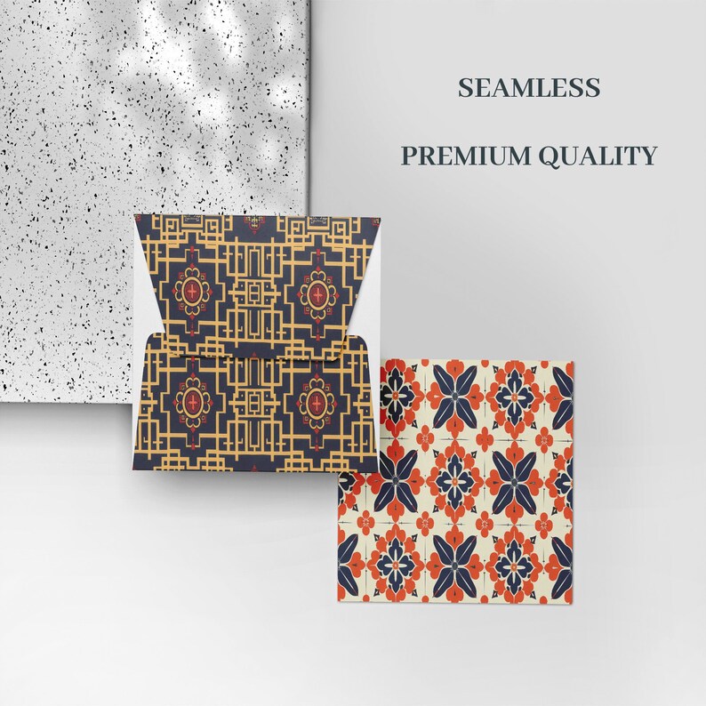 20 Traditional Korean Digital Papers - Geometric Asian Scrapbook ...