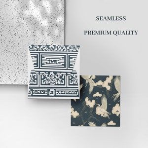 20 Traditional Korean Digital Papers - Hand-drawn Scrapbook, Seamless ...