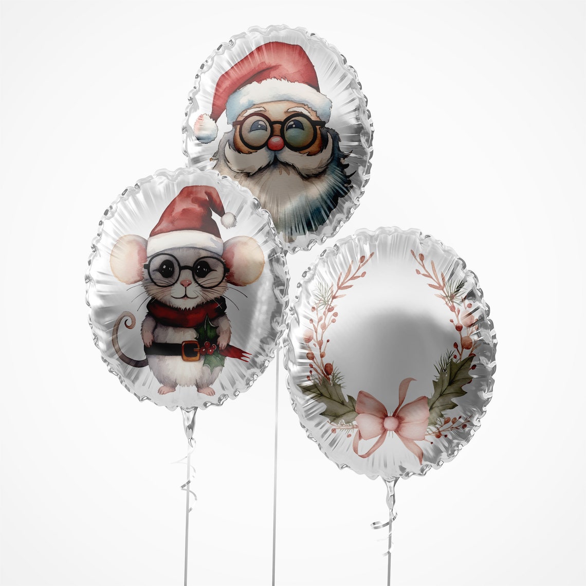 33 Playful Christmas Clipart Set Transparent Background, Digital PNG ...