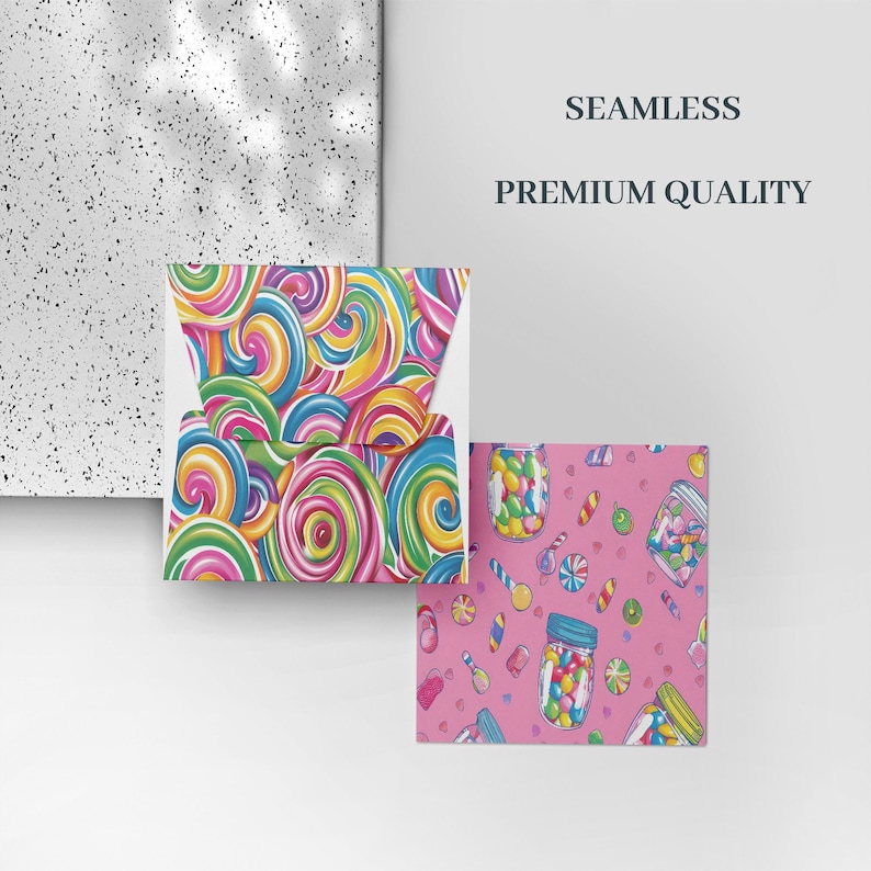 20 Candyland Digital Papers - Pink Seamless Digital Paper, Rainbow ...