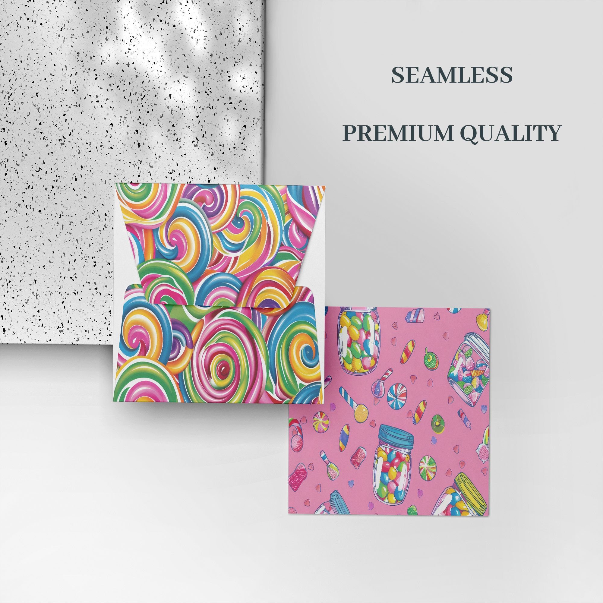 20 Candyland Digital Papers - Pink Seamless Digital Paper, Rainbow ...