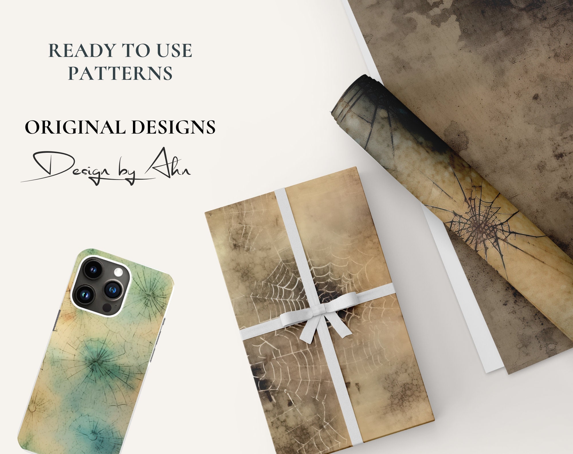 20 Vintage Halloween Digital Papers PNG JPG Spider Cobweb - Etsy