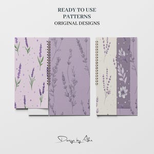 20 Lavender Elegance Digital Papers - Lilac Seamless Digital Paper ...