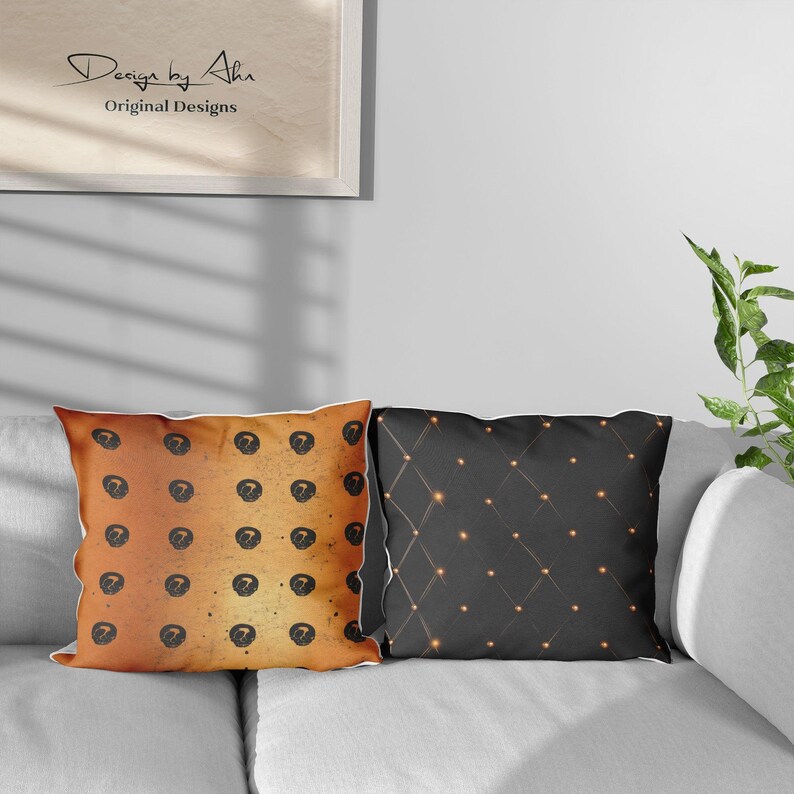 20 Spooky Halloween Digital Papers - Black Copper Seamless Pattern ...