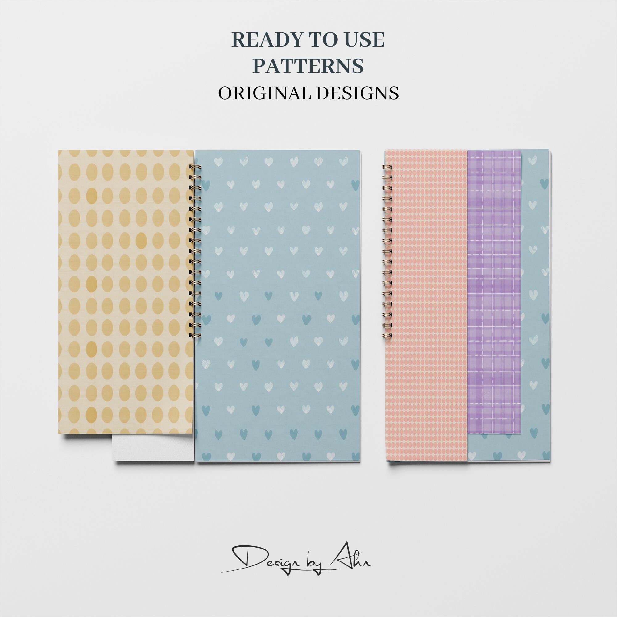 20 Basic Pastel Digital Papers - Pastel Scrapbook, Seamless Digital ...