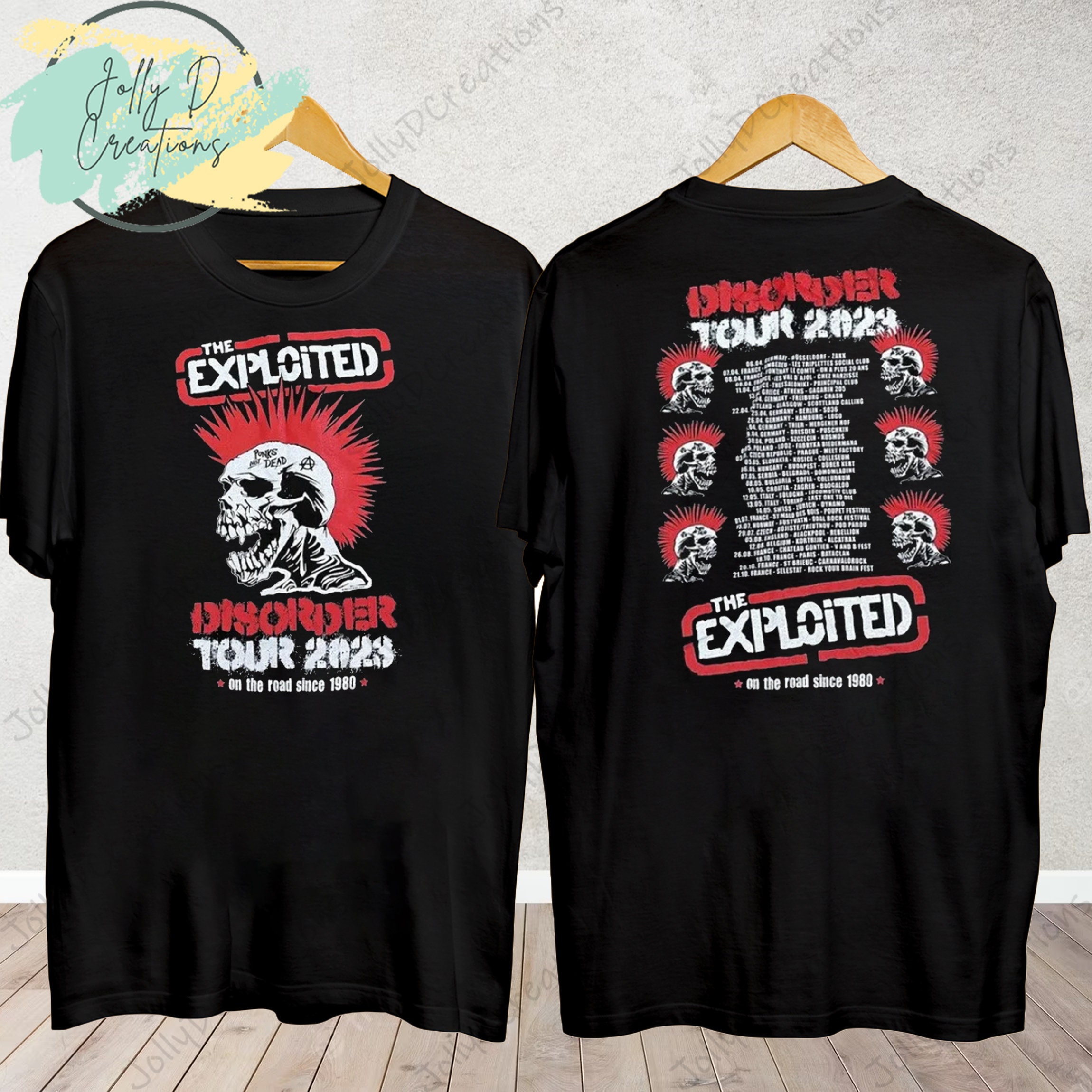 The Exploited Disorder Tour 2023 T-Shirt, The Exploited Band T-Shirt ...