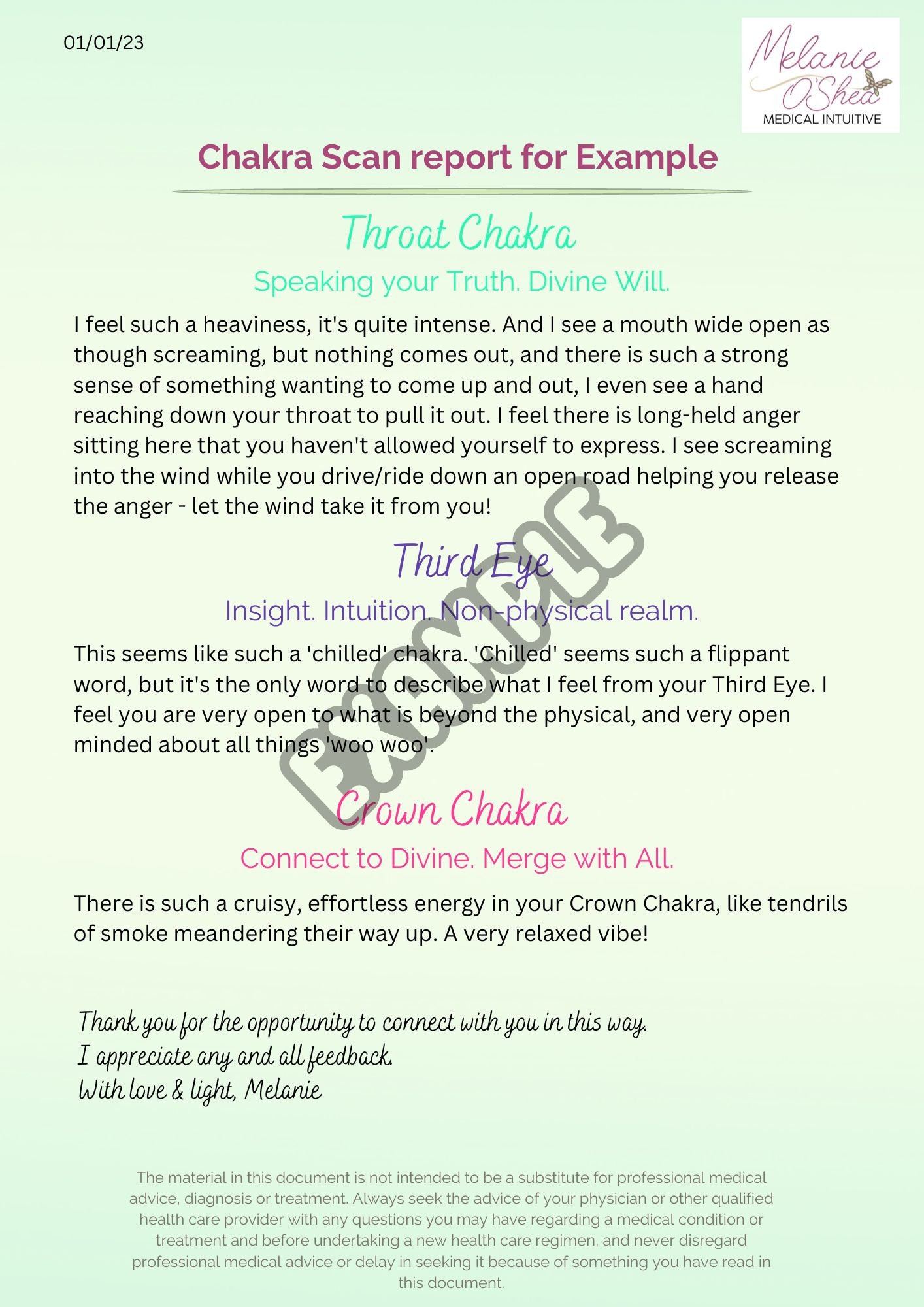 In-depth Chakra Scan With Downloadable Report - Etsy