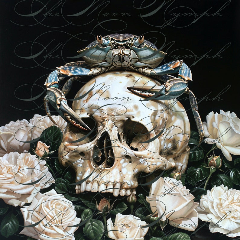 Zodiac Elegance: Cancer Art Trio Digital Downloads for Astrology ...