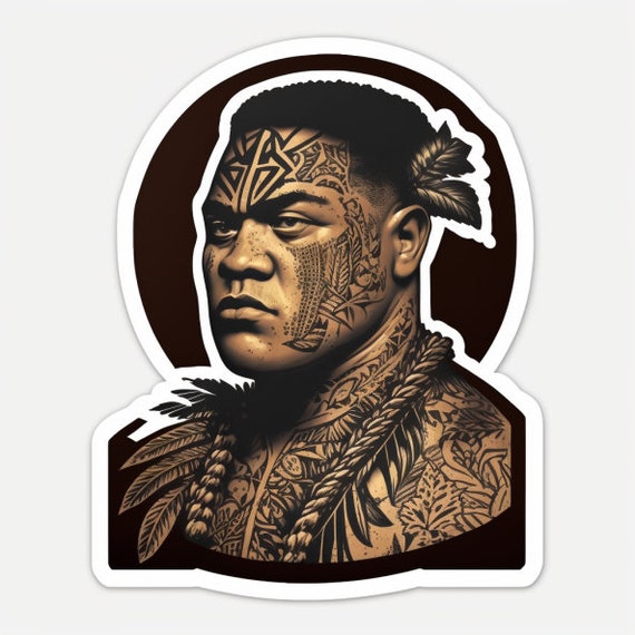 Samoan Drawing Warrior