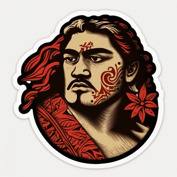 Tongan Warrior Sticker Culture Pacific Islander Polynesian Pride ...