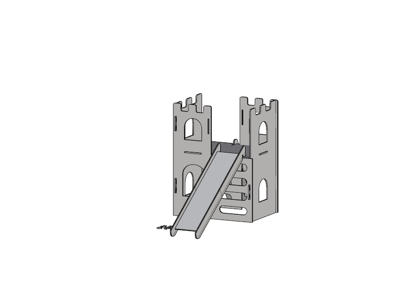 Digital Castle Model | Montessori Style | CNC Router Design | 15mm ...