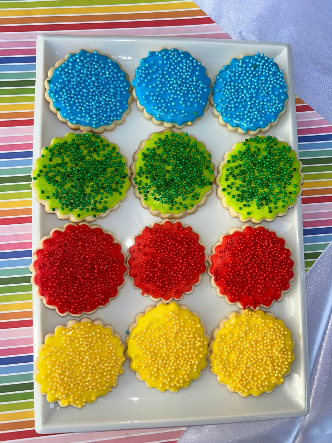 Butter Cookies colored Cookies glazed Cookies - Etsy