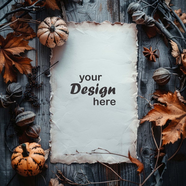 Halloween Mockup, Halloween Mockup, Halloween Post Card Mockup, Mockup ...