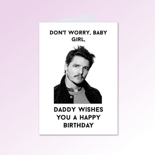 Pedro Pascal Birthday Card - Etsy Australia