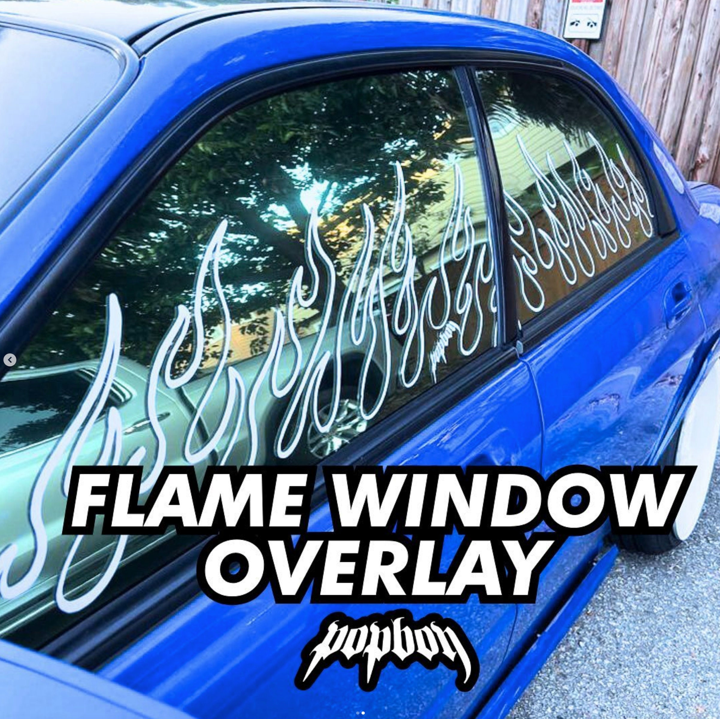 Flame Window Decal Sticker for Stance Cars - Etsy
