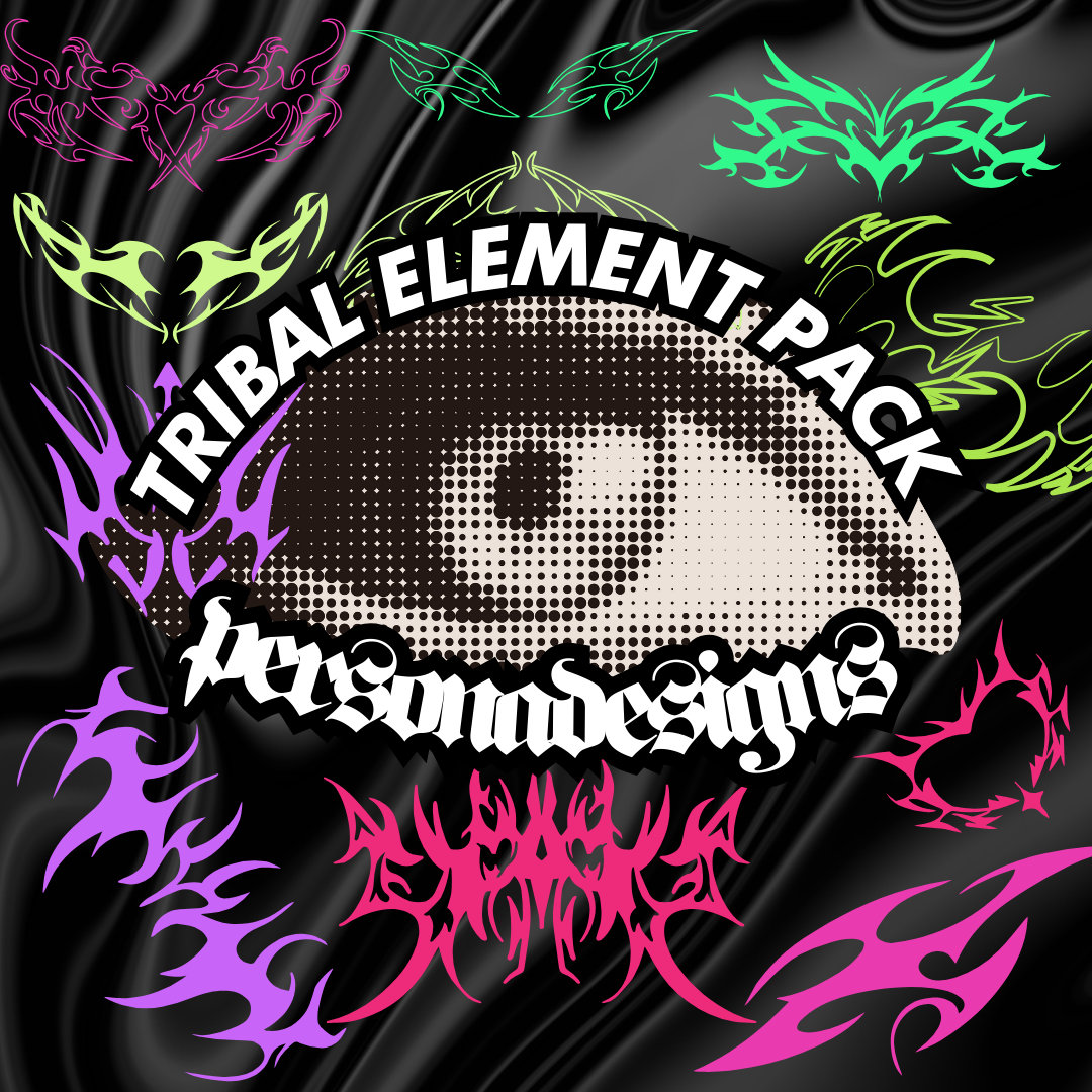 Tribal Element Pack 20 Streetwear SVG Y2K - Etsy