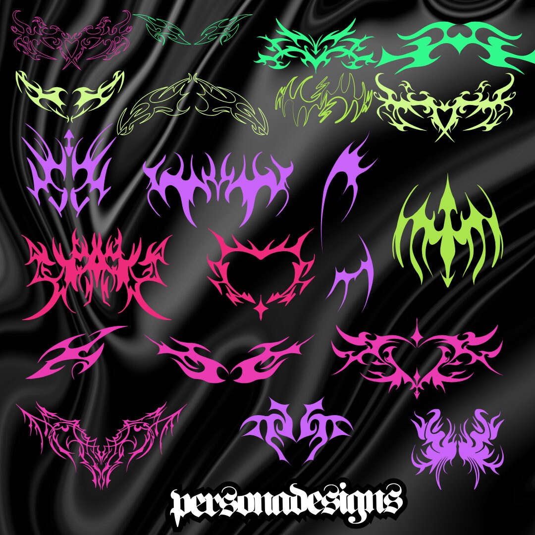 Tribal Element Pack 20 Streetwear SVG Y2K - Etsy