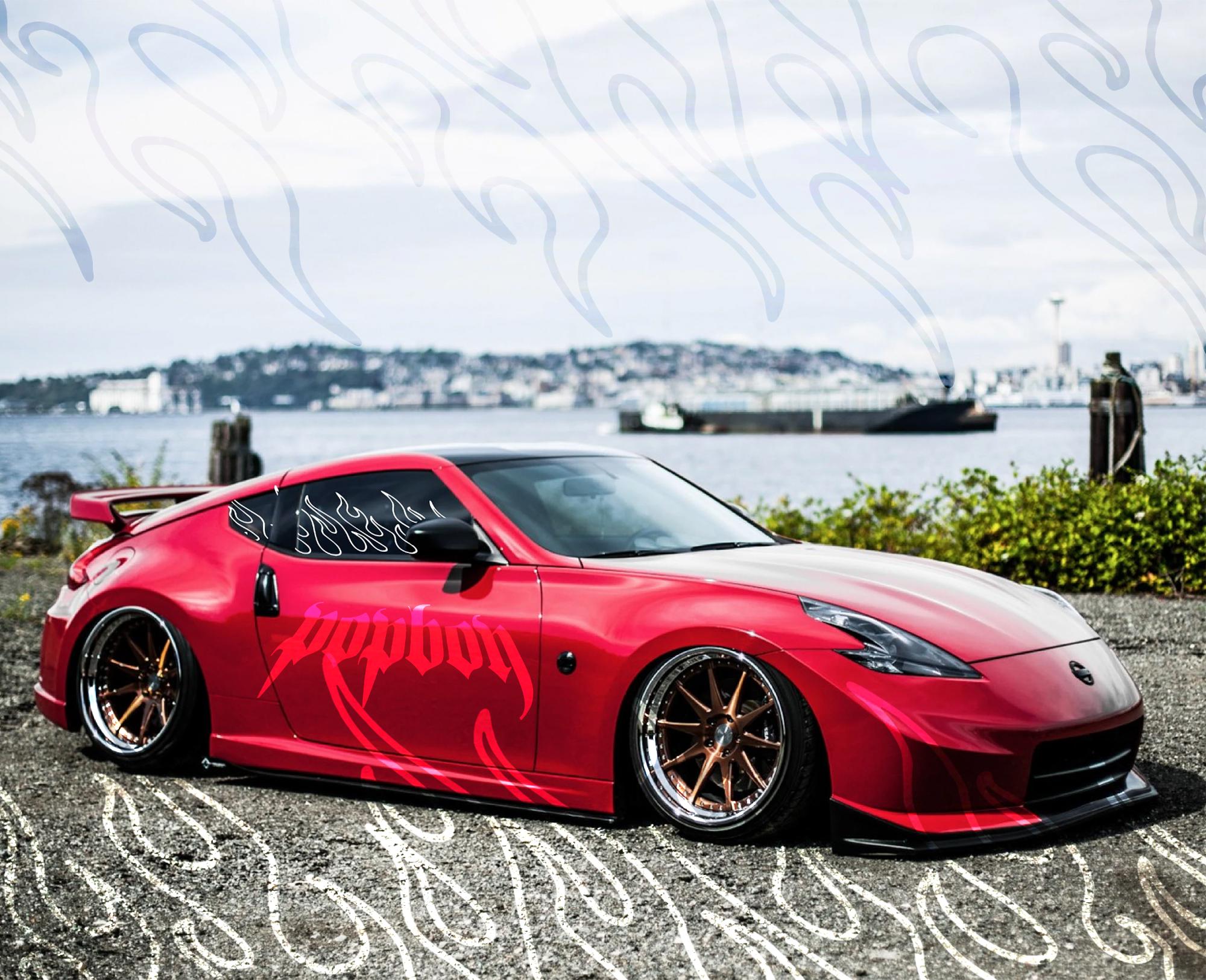 Flame Window Decal Sticker for Stance Cars - Etsy