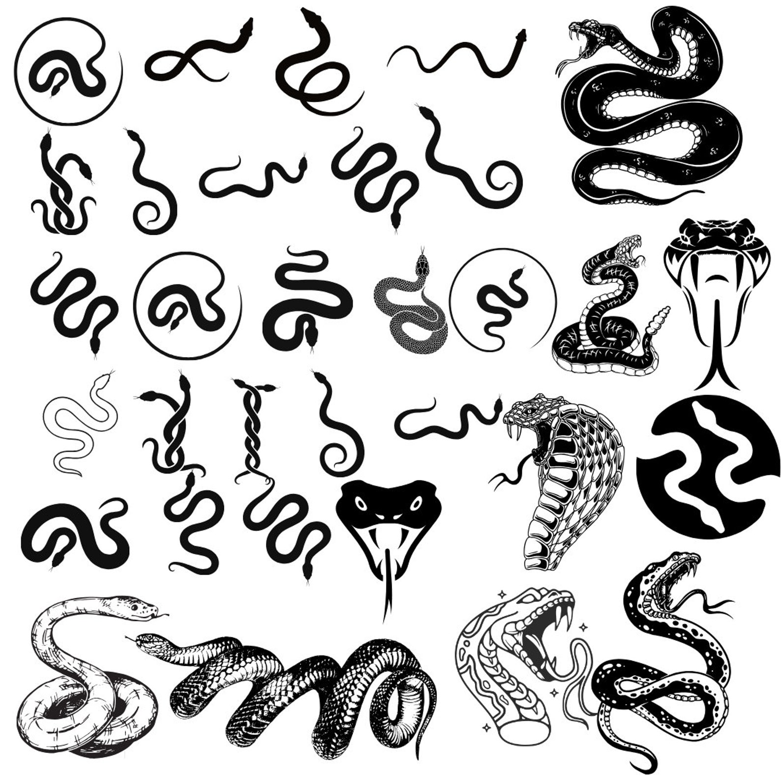 Snake Rattlesnake Animal Svg Png Ai Pack Cricut Decal - Etsy