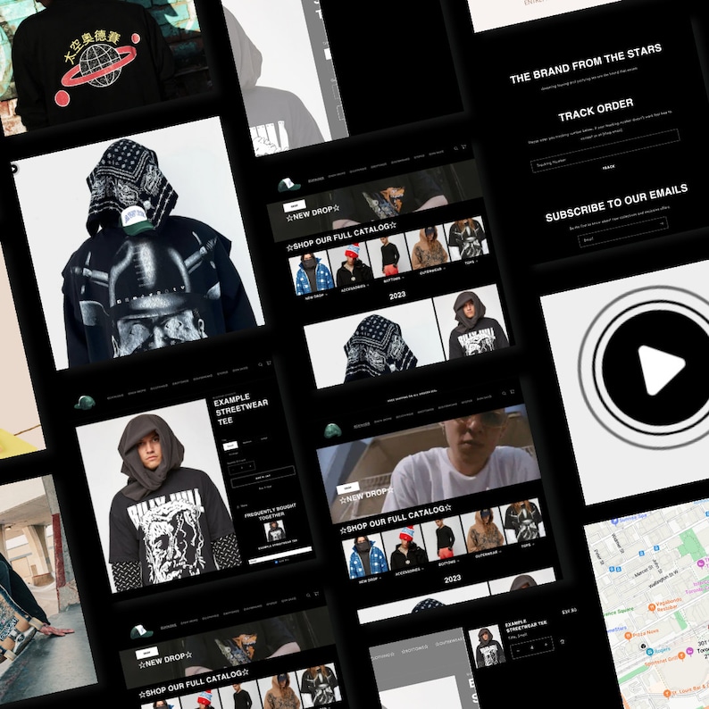 Streetwear Shopify Theme - Website Design Template - Streetwear Banners ...