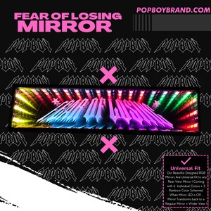 JDM Custom Rear View Mirror FEAR Style - Etsy