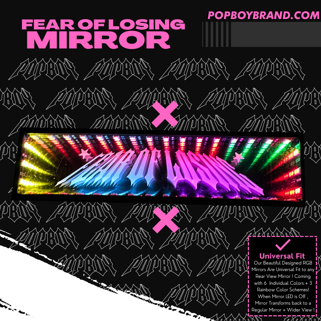 JDM Custom Rear View Mirror FEAR Style - Etsy