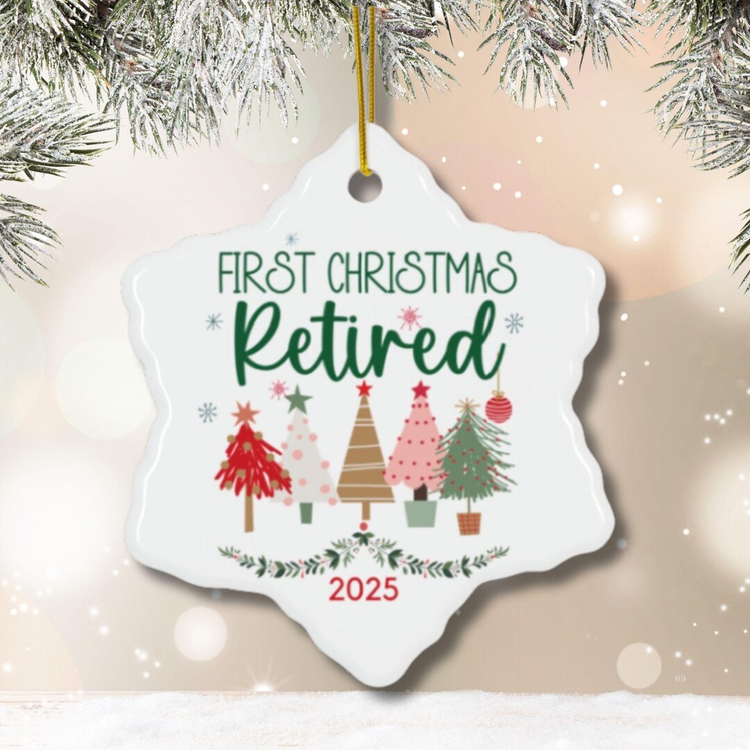 First Christmas Retired Ornament - Retirement 2025 Ornament - Holiday ...