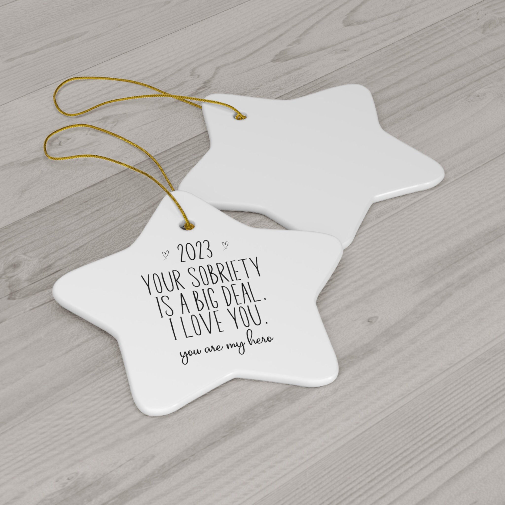 Sobriety Ornament, Sobriety Recovery Christmas Ornament, Custom Name ...
