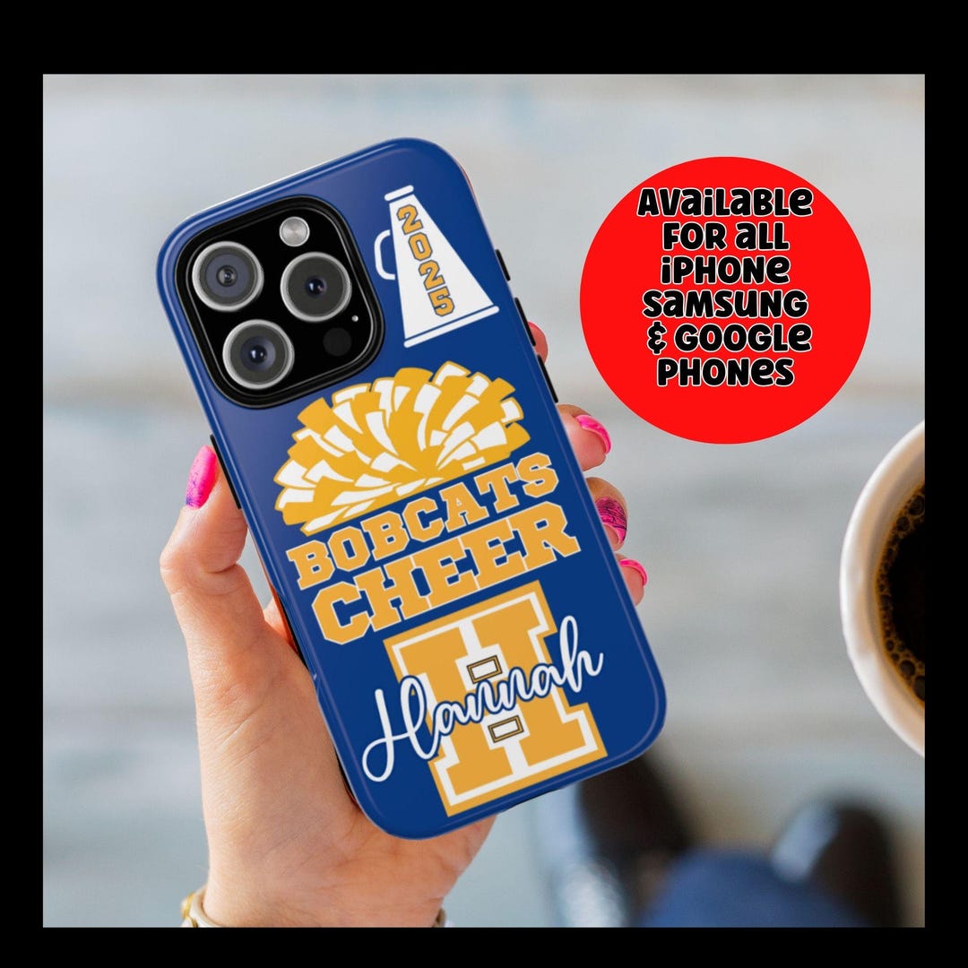 Custom Cheerleader Phone Case, Personalized Cheerleading Gift, Cell ...