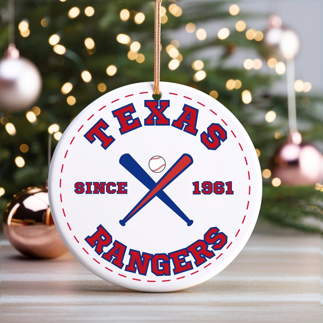 Texas Rangers Ornament, Texas Rangers Christmas Ornament, Gift for ...