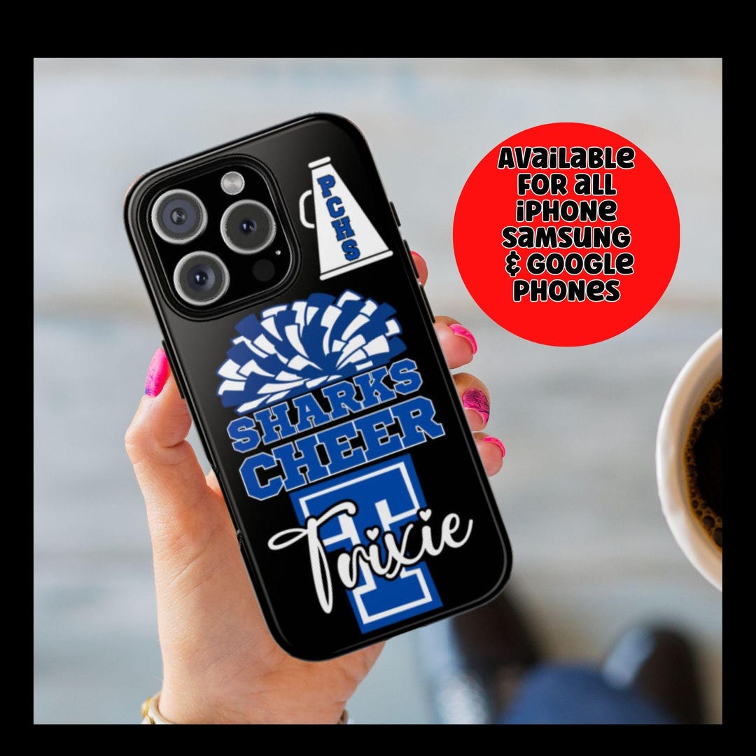 Custom Cheerleader Phone Case, Personalized Cheerleading Gift, Cell ...