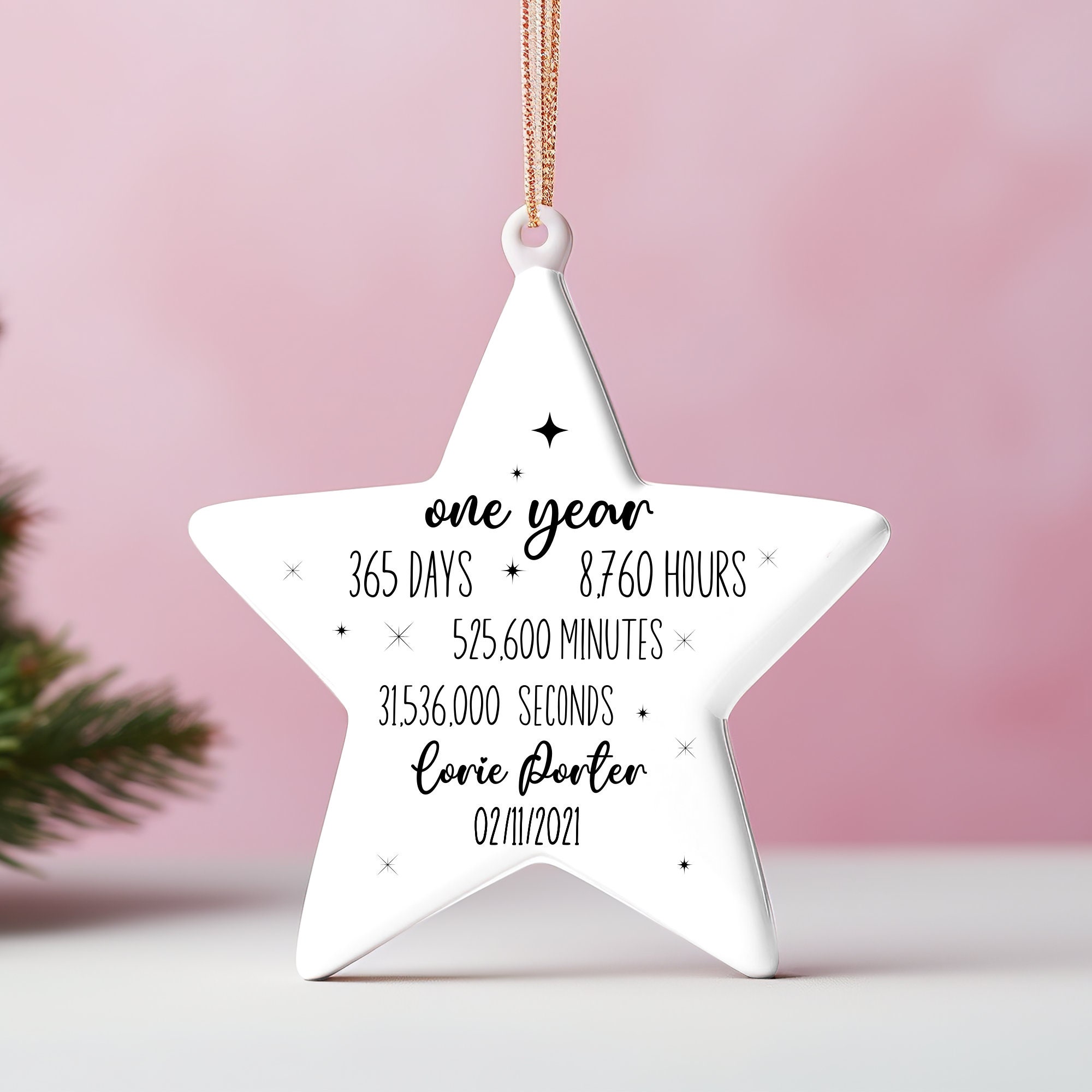 Sobriety Ornament, Sobriety Recovery Christmas Ornament, Custom Name ...