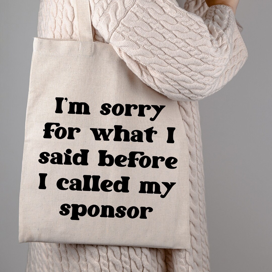 Sobriety Gift Sorry for What I Said Before I Called My Sponsor Canvas ...